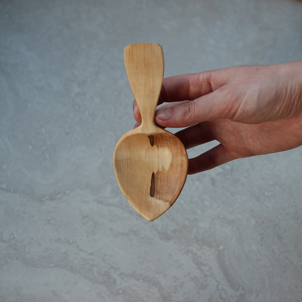 Spalted birch spoon 3 - JoJo Wood