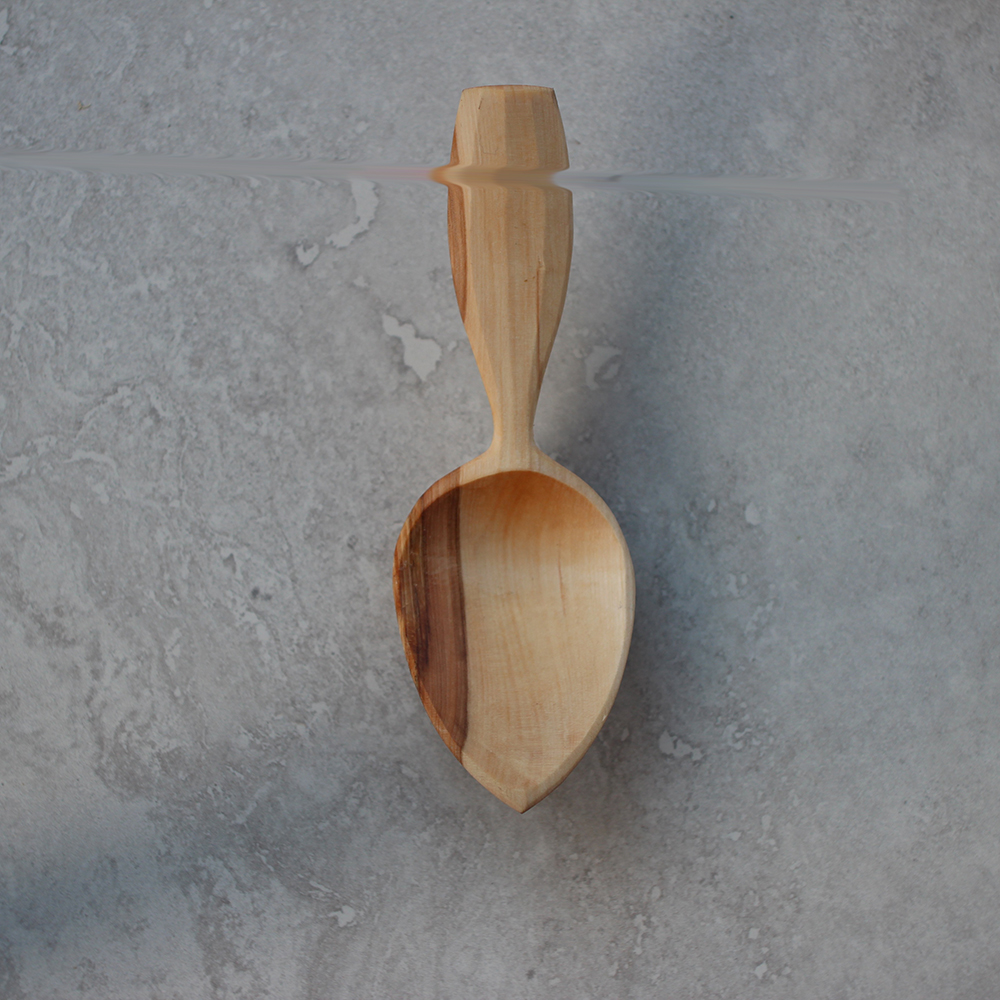 Spalted birch spoon 4 - JoJo Wood