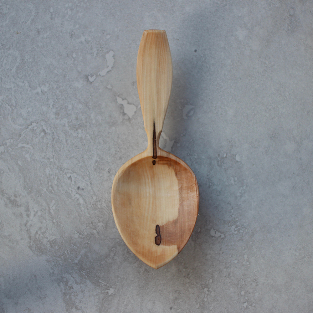 Spalted birch spoon 6 - JoJo Wood