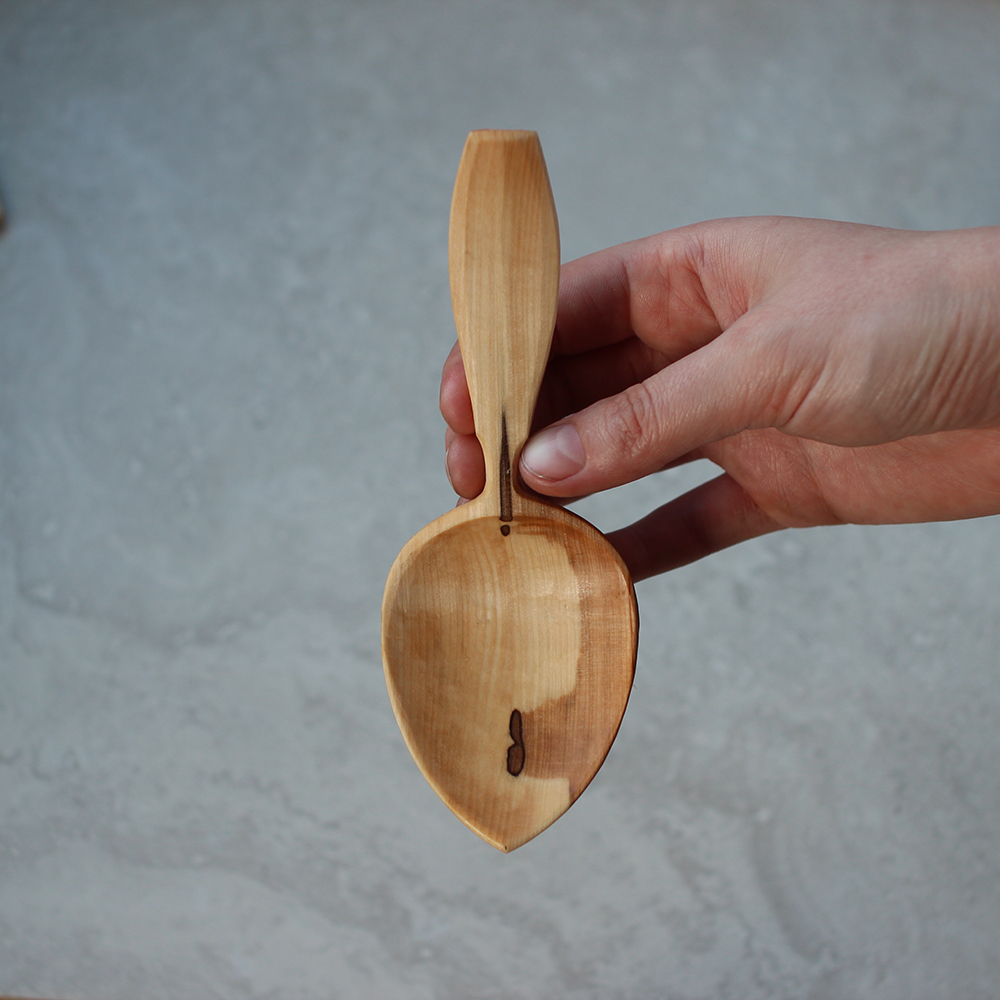 Spalted birch spoon 6 - JoJo Wood