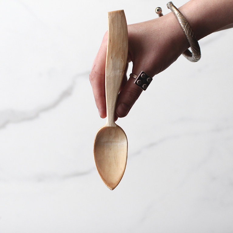 Curvy handled spoon - JoJo Wood